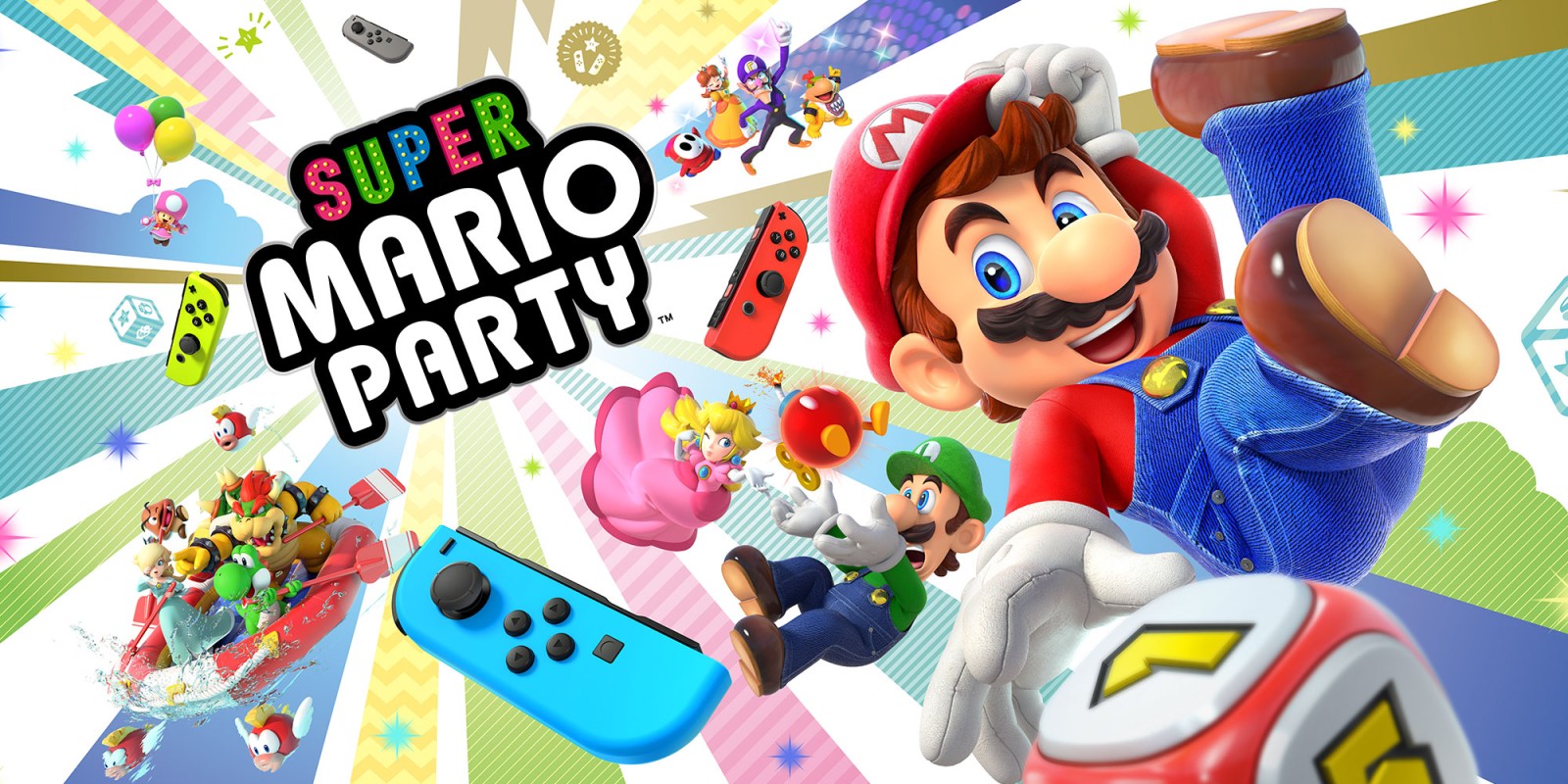 Super Mario Party (Switch) / Bundle avec Joy Cons Vert Rose à 44,49 ...