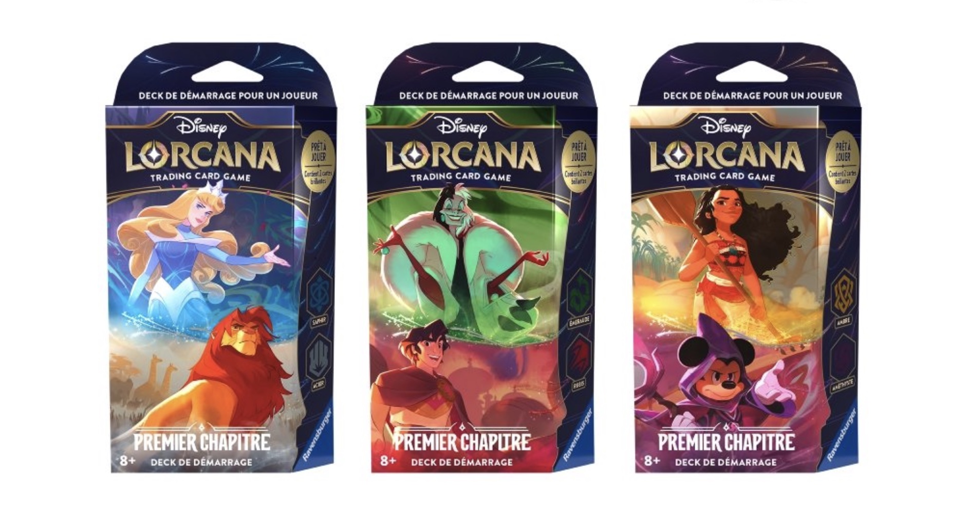 Disney Lorcana Premier Chapitre - Deck de démarrage Aurore/Simba (VF) à ...